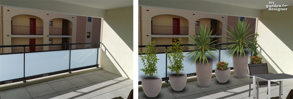 A contemporary terrace hidden from the neighborhood - Mon Jardin Ma ...